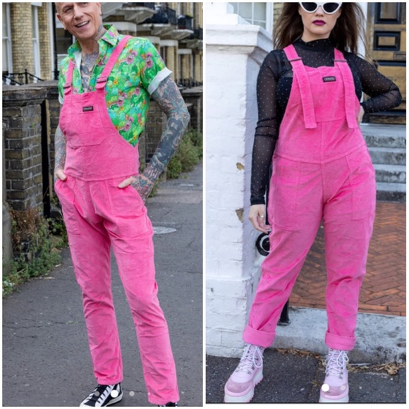Run & Fly | Pants & Jumpsuits | Run And Fly Pink Unisex Dungarees ...